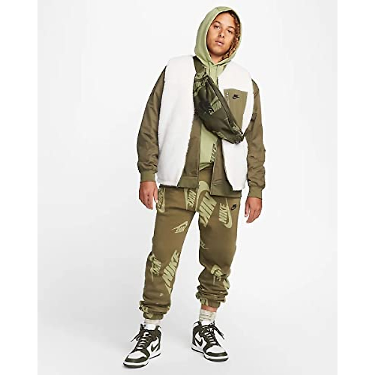 Nike Heritage Hip Pack (Medium Olive/Black, One Size),(DQ5930)