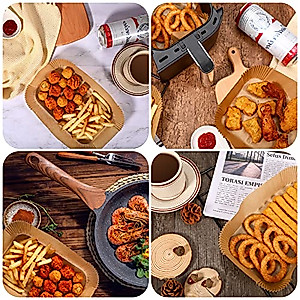 (125PCS) Air Fryer Liners, Air Fryer Disposable Paper Liner for Ninja Dual Air Fryer, Ninja Air fryer accessories,air fryer liners rectangle 8.6''*5.5'', Air fryer Parchment Paper For Ninja