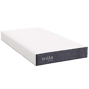 Modway Mila 8" Twin Mattress - Firm 8 Inch Memory Foam Mattress - 10-Year Warranty