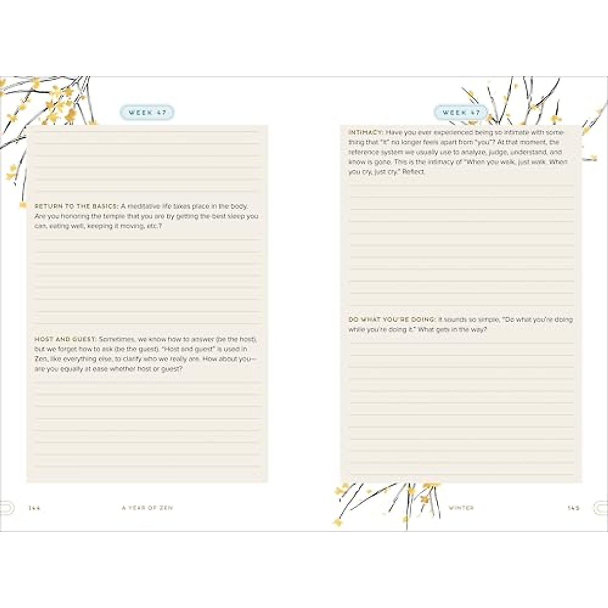 A Year of Zen: A 52-Week Guided Journal (A Year of Reflections Journal)
