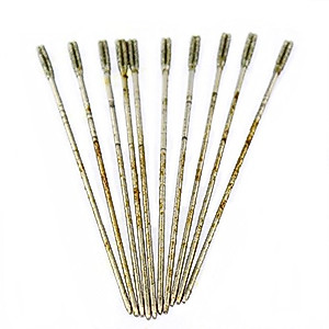 JINGLING 1.4mm Diamond Lapidary Drill Bits Micro Solid Bit Tipped Jewelry Tools for Stone Rock Pack of 20Pcs