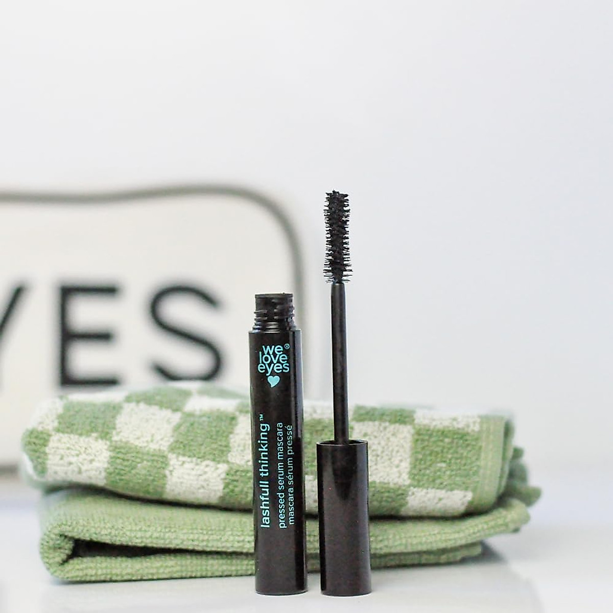 We Love Eyes - Lashfull Thinking™ BLACK Pressed Serum Mascara with Widelash™ - make your lashes appear longer, stronger, fuller, healthy and clean ingredient