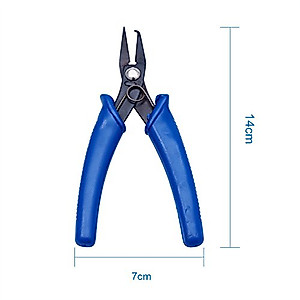 Beadthoven Split Ring Opening Pliers Tweezers Opener Tools Jewelry Making Tools Jump Ring Jewelry Pliers for Opening Split Ring or Key Chain Gunmetal Color 140mm