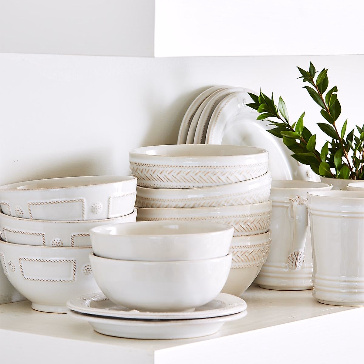 Juliska Berry & Thread French Panel Cereal Bowl - Whitewash