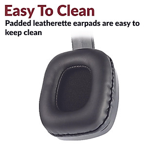 Cyber Acoustics USB Stereo Headphones for PCs and Other USB Devices in The Office, Classroom or Home (ACM-6005)