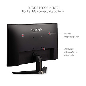 ViewSonic VX2768-2KP-MHD 27 Inch 1440p 1ms 144Hz IPS Gaming Monitor with FreeSync Premium, Eye Care, HDMI and DisplayPort