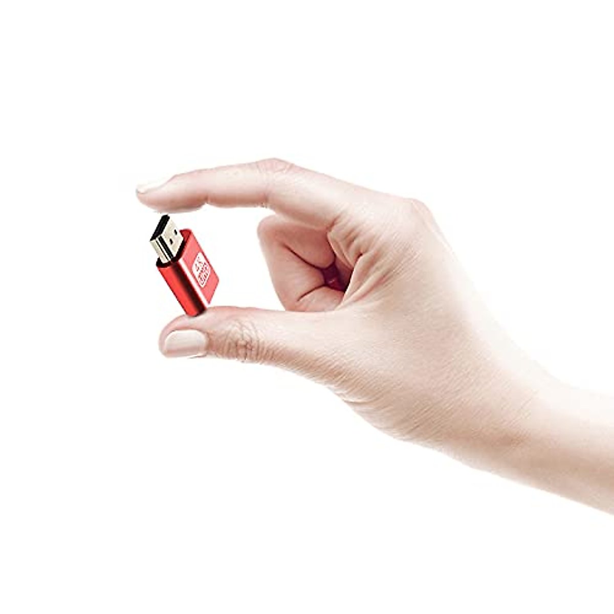 Red 3Pack-4K HDMI Virtual Plug high Resolution Virtual Display, 2021 New Generation Headless Display Adapter, Support up to 3840x2160 @ 60Hz and 1080 @ 120Hz DVI EDID Emulator