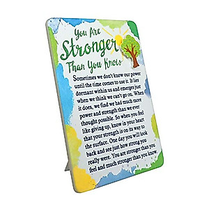 Blue Mountain Arts Encouragement Magnet with Easel Back—Thinking of You Gift for a Friend or Loved One Going Through a Hard Time, 4.9 x 3.6 Inches (You Are Stronger Than You Know)