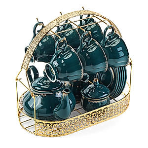 CHENP.HMC Coffee Mug Holder Mug Holders for Counter Coffee Rack Cup Holder Stand Dishes Organizer Steel Wire Rack Display Stand Service for Tea Cups