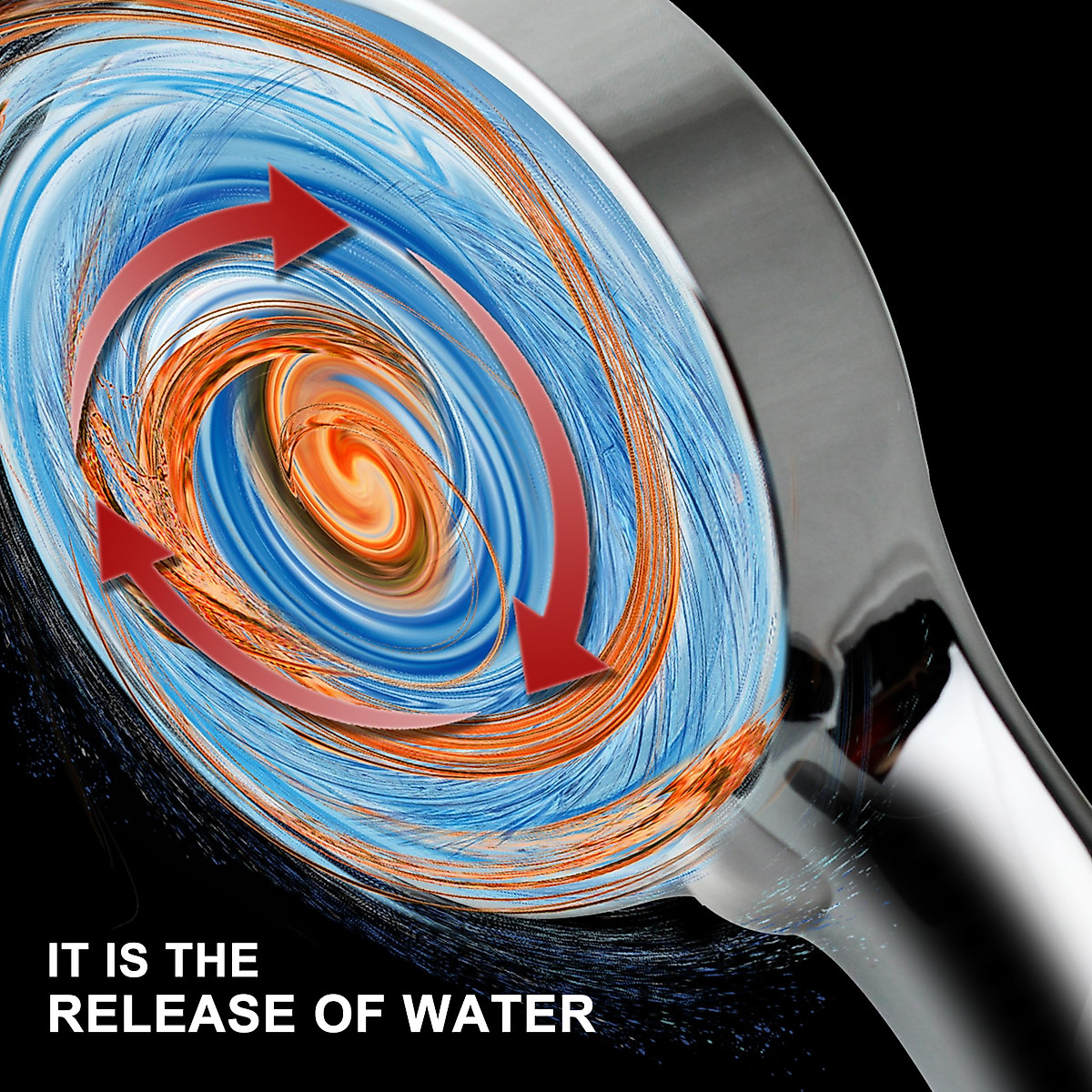 HO2ME High Pressure Handheld Shower Head with Powerful Shower Spray against Low Pressure Water Supply Pipeline, Multi-functions, w/ 79 inch Hose, Bracket, Flow Regulator, Chrome Finish