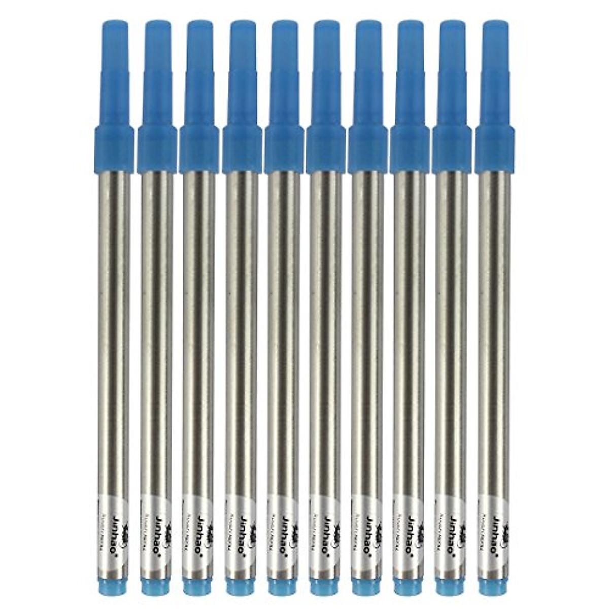 Sipliv Screw-type Rollerball Refills, Pack of 10 PCS, 0.5 mm, Blue Ink