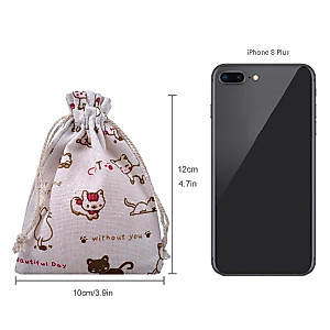 eZAKKA Empty Sachet Gift Bags Burlap Bags Storage Linen Bag Pouch with Drawstring for Wedding Party Shower Birthday Christmas DIY Craft, 28 Pieces