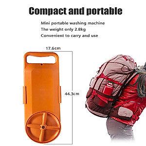 Portable Mini Washing Machine, Bucket Mounted Washing Machine, Compact Semi Automatic Washer Laundry with Digital Display and Leakage Protection Fit for Dormitories Apartment