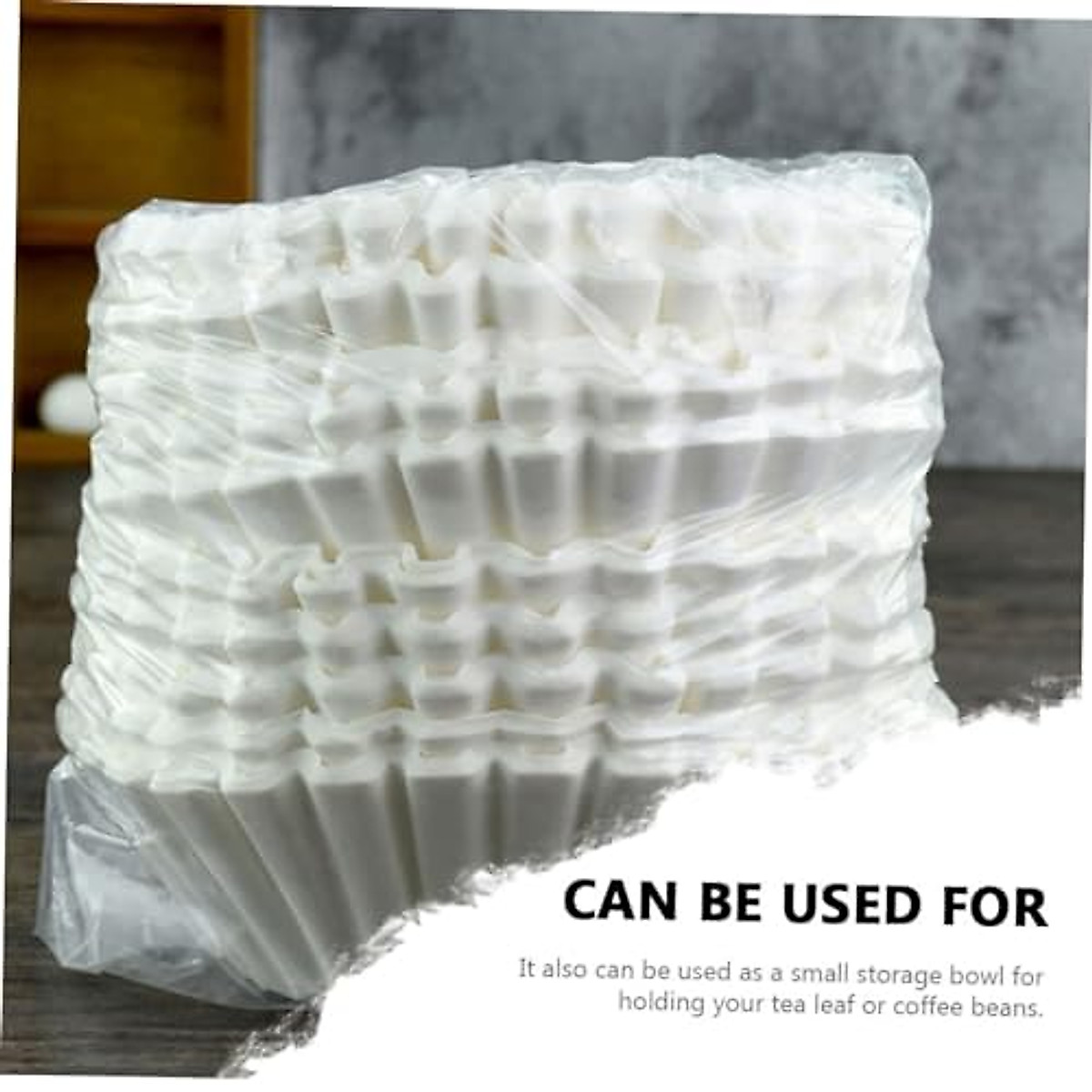 OKUMEYR 100 Sheets American Coffee Filter Paper Bowl Shaped Coffee Filter Tea Strainer Tea Filter Paper Effective Coffee Filtration Offee Brewing Filter Drip Coffee Filter Espresso White