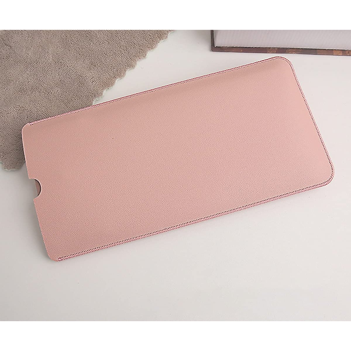 PU Leather Keyboard Sleeve Case for Logitech K380/Logitech Pebble 2/Logitech Pebble Keys 2 K380s Multi-Device Keyboard, Logitech K380 Mac Windows Chrome OS Keyboard Cover Skin Protector-Pink