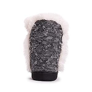 MUK LUKS baby girls Muk LuksÃ‚® Women's Cheyenne Slipper, Grey Marl, Medium US
