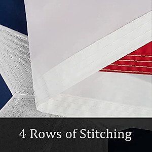 POZOY Deluxe 3x5 ft Texas Flag For Outside, TX State Flags Longest Lasting, Double Sided, Heavy Duty Nylon, Embroidered Star, Sewn Stripes, Brass Grommets Perfect for Outdoors!…