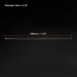 MECCANIXITY 3.3 Borosilicate Glass Stick 11.81" Length 6mm Dia Stir Rod Mixing Tools with Both Ends Round for Lab Kitchen Science 10Pcs