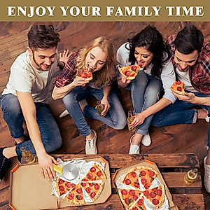 4-Inch Super Sharp Pizza Cutter Wheel,Stainless Steel Large Blade Pizza Cutter with Cover,Premium Kitchen Pizza Slicer with Good Grips Handle,Easy to Clean and Dishwasher Safe-Yellow