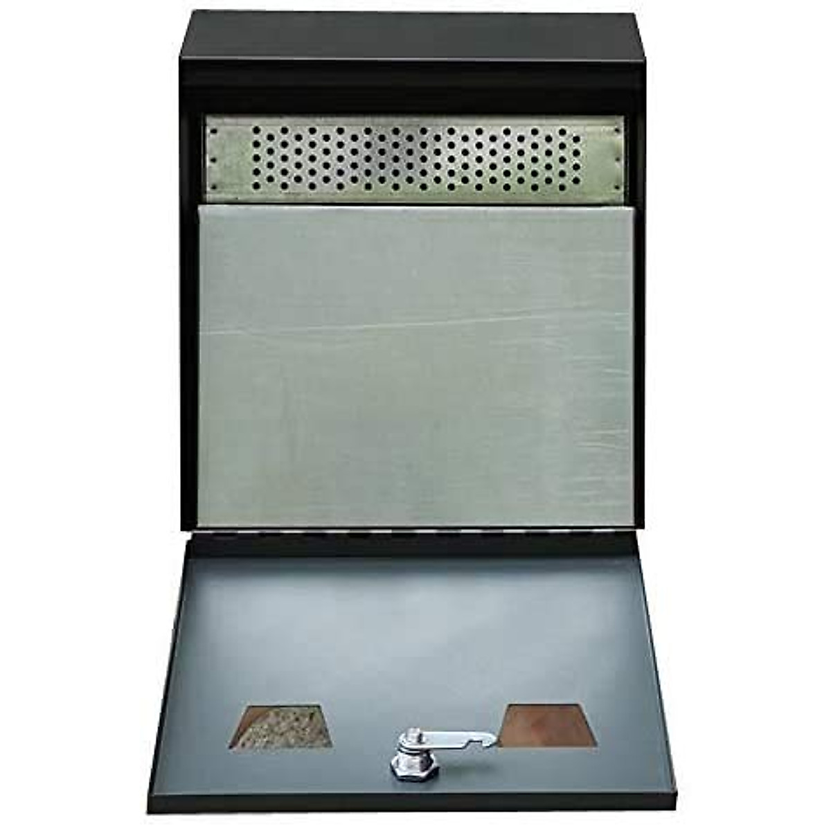 GenericDEFGHIJ Wall-Mounted Cigarette Disposal Tower - Commercial Ashtray - Black