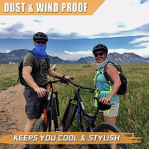 4 Pack Neck Gaiter Breathable Bandana Mask for Outdoor Protection, Washable Reusable Cooling Gator Mask Face Scarf Cover Protect from Dust Sun for Men Women Fishing Cycling Running Facemask Gaitor