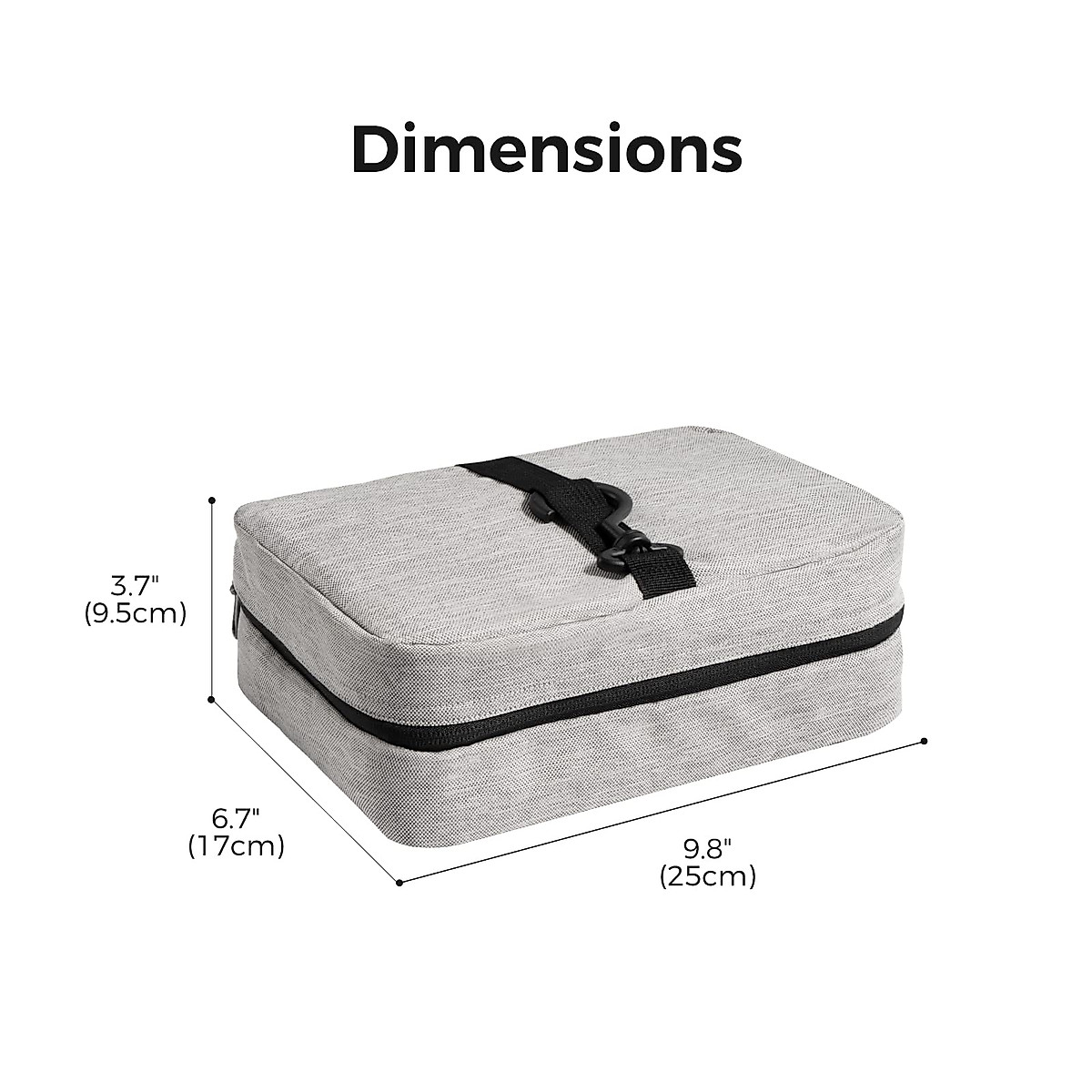 pack all Hanging Travel Toiletry Bag, Water Resistant Travel Bag, Portable Toiletry Shaver, Separation of Wet and Dry, for Women and Men (White)