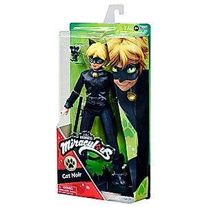 Miraculous Cat Noir Action Doll, 11 inches , Black