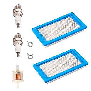 Jinerdony air filter 2-pack 11013-7017 Compatible with Kawasaki FH381V FH430V John JD MIU10998 X300 X300R X304 Lawn Mower Replace for Gravely 21538000 Ariens 2153800 Husky 531308157