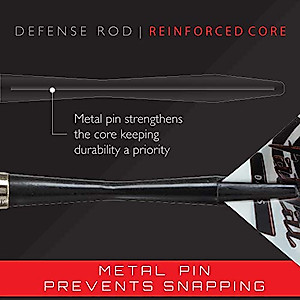 Viper Defender III Backboard & Sisal/Bristle Steel Tip Dartboard Bundle: Elite Set (Razorback Dartboard,Defender III Backboard, Edge Throw Line, 21pc Jar of Darts),black/yellow