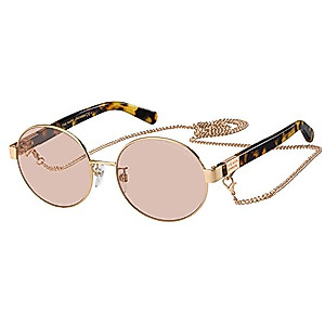 Marc Jacobs womens Marc 497/G/S Sunglasses, Gold/Pink, 56mm 17mm US