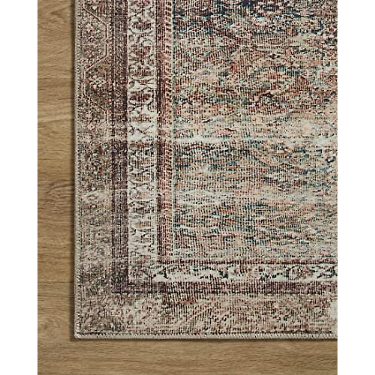 Chris Loves Julia x Loloi Jules Collection JUL-09 Ink / Terracotta, Traditional 8'-6" x 11'-6" Area Rug