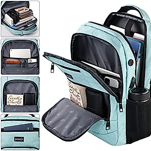 Paude School Backpack,15.6 Inch Laptop Backpack Women Bookbag Rucksack for Teen Girls,School Bags for Teens