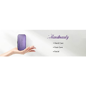 Manicure Set, 12 PCS Stainless Steel Manicure Kit with Fingernail Clippers and Toenail Clippers, Personal Care Nail Clipper Set with Leather Case for Women & Men (Purple) (12 Piece Set)