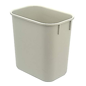 Acrimet Wastebasket Bin 13QT (Plastic) (Light Gray Color) (Set of 4)
