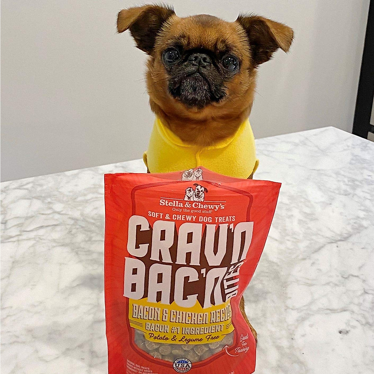 Stella & Chewy's Crav'n Bac'n Dog Treats Bacon & Duck Recipe, 8.25 oz. Bag