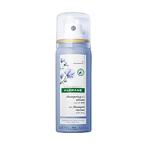 Klorane Volumizing Dry Shampoo with Flax, Paraben & Sulfate-Free, Travel Size, 1 oz.