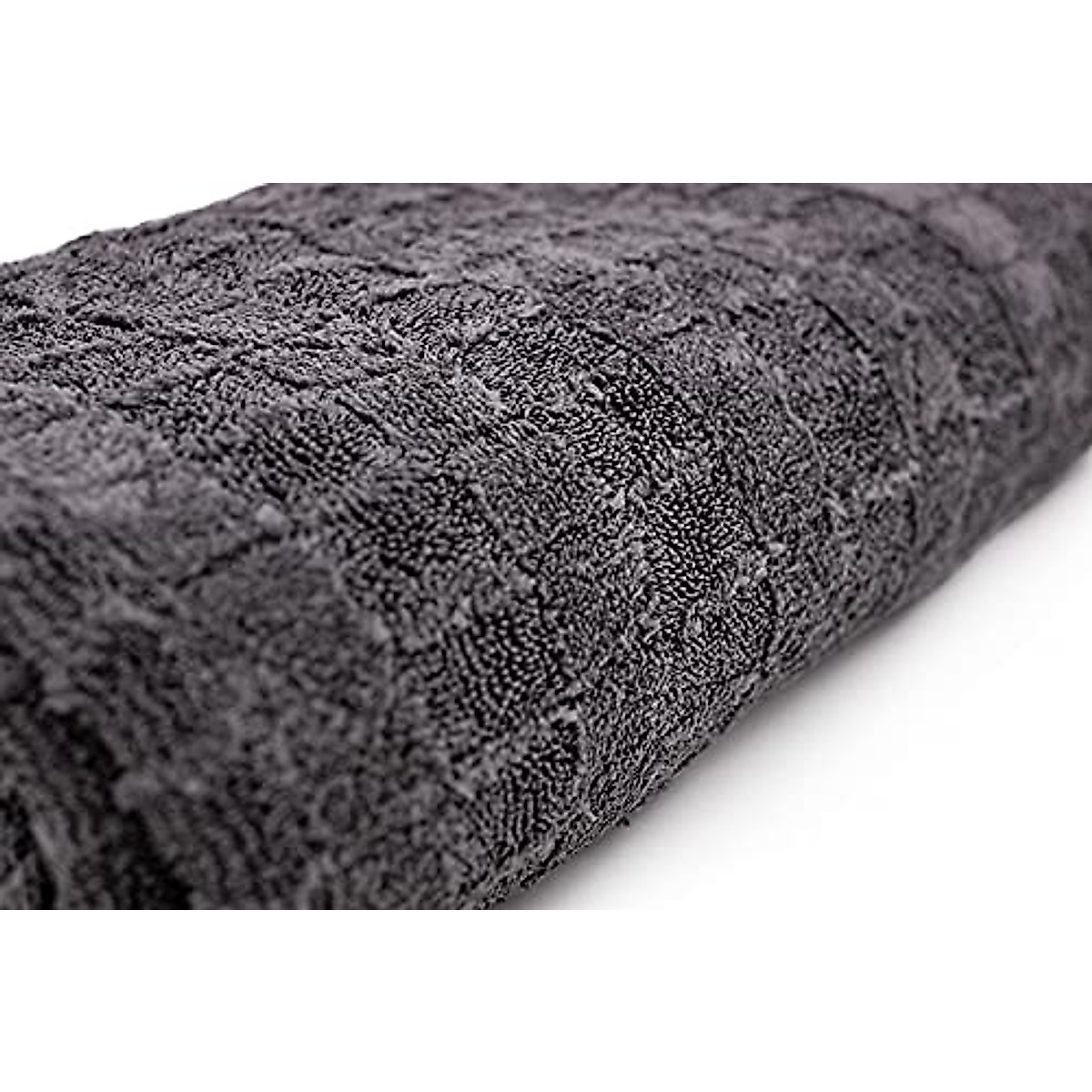 The Rag Company - The Gauntlet Drying Towel - 70/30 Blend Korean Microfiber, Designed to Dry Vehicles Faster, More Thoroughly & More Gently Than Others, 900gsm, 20in x 30in, Ice Grey + Grey