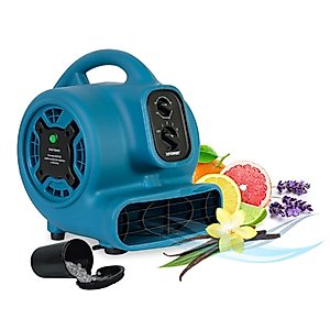 XPOWER P-260NT Freshen Aire Scented Air Mover Scent Diffusing Fan + Ionizer for Immediate Scenting, Cooling, Ventilating, & Drying of Large Areas Blue