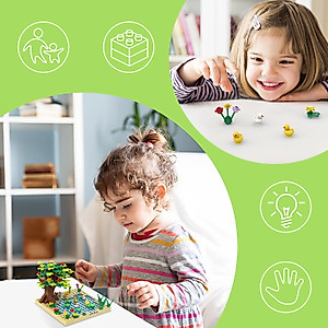 PIPART Farm Animal Duck Pond Building Set, MOC Accessories Bricks Animal Building Toy Set for Kids, Girls and Boys Age 6+ (246 Pieces)