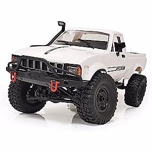 FMTStore WPL 1:16 C24-1 Upgrade Version Remote Control Car Full Scale 4WD Off-Road Truck with Headlight RC Car, Climbing Vehicle Speed Model Toys