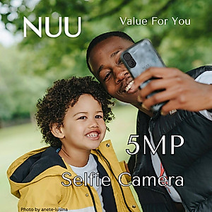 NUU A23Plus Basic Cell Phone for AT&T, T-Mobile, Cricket, Mint Mobile, Metro, 64G/3GB 6.3" 4G LTE, Q Link, Hello Mobile Dual SIM, Black, 365 Days US Warranty with Detachable & Replaceable Battery