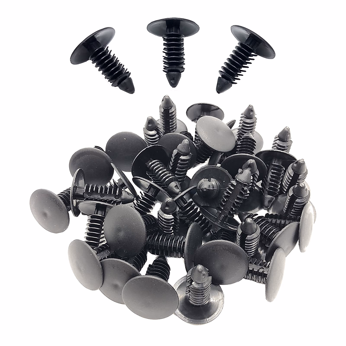 100 pcs Medium Multi-Gauge Rivet, 3/4" Length Patio Strapping Fasteners for Repair Webbing Lawn Chair Lounge for 3/16" or 7/32" Hole(Black)