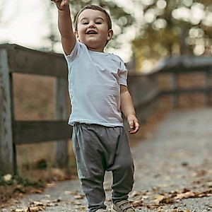 Honest Baby unisex baby Cuff-less Multi-pack Honest Organic Cotton Cuff Less Harem Pants Multi Pack 4 Pack Bright White 0 3 Months, Pure White, 0-3 Months US