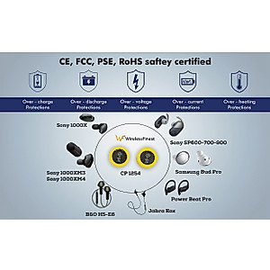 2X Pack CP1243 Battery Replacement for Sony WF1000XM4 XM3 SP600 SP700 SP900 Jabra Rox Galaxy Buds CP Truly Wireless EarbudHeadset Headphone Varta Battery