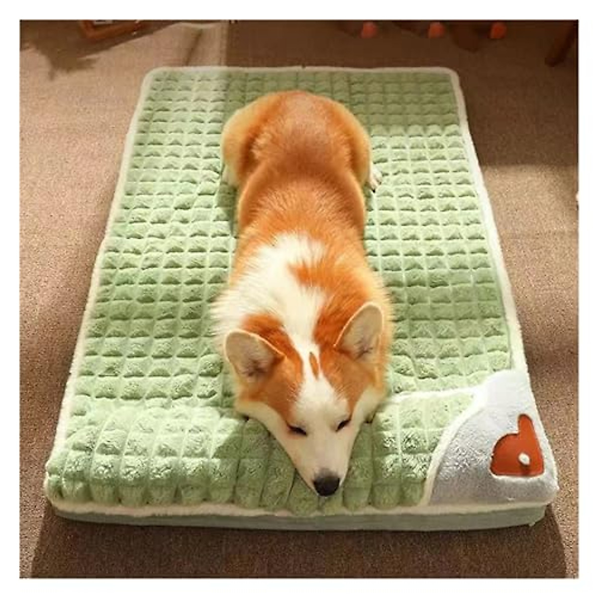 Winter Warm Dog Mat Pet Luxury Sofa Small and Medium Dog Plaid Bed Cats and Dogs Plush Sleeping Removable Washable Pet Bed Pet Mat Super Soft Warm Dog Sleeping Mat Washable Non-Slip Warm Pet Mat Fluff
