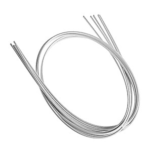 Othmro 5Pcs 39inch Length Plastic Welding Rods PVC Welder Rods PVC Plastic Shell Repair Rods Welder Sticks for Daily Plastic Repair Car Bumper Plastic Welder Gun Hot Air Gun White 0.2x0.1inch