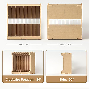 Bucasso Parts Shelf for Gundam, Model Shelf, Placing Rack, Action Figures DIY Model Making Accessories, MDF Material, Wooden Runner Stand for Gundam Hobby Model Making Parts, GK7