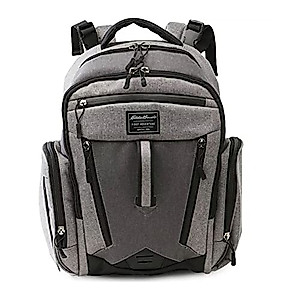 Eddie Bauer Places & Spaces Bridgeport Diaper Bag Backpack, 1 Count (Pack of 1)