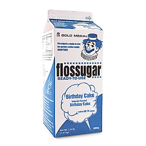 Gold Medal Mix & Match Cotton Candy Flossugar, 52 oz - 1/2 Gallon, 6 Pack