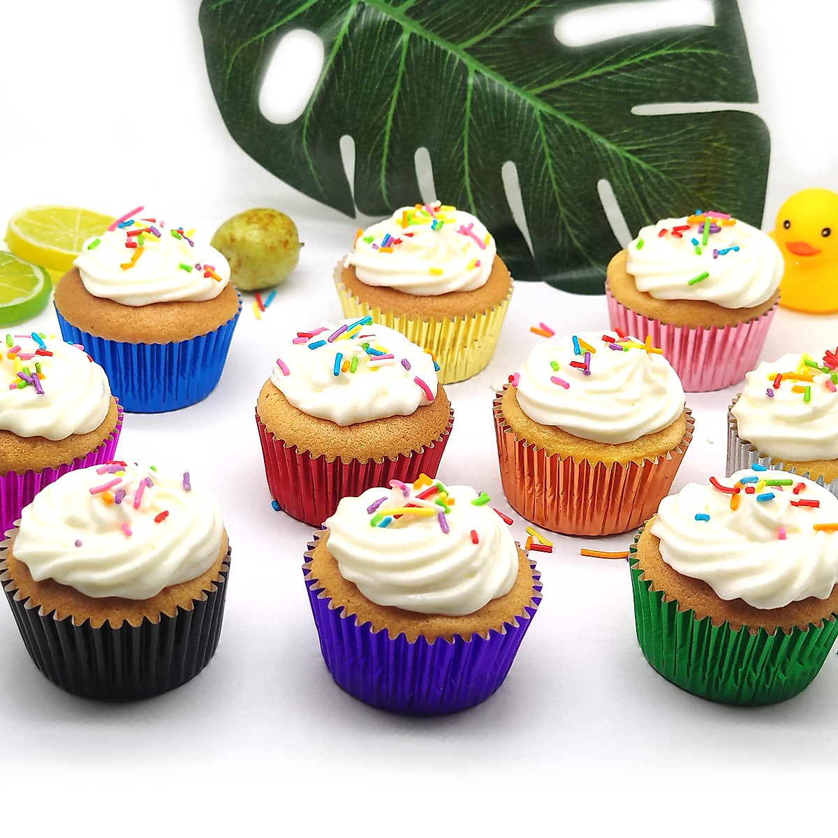 Bakehope Black Cupcake Liners 160-count, Standard Wrappers Muffin Baking Cups for Bakery & Home Use